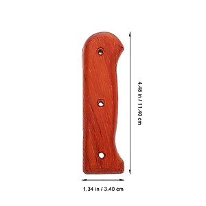 UPKOCH 2pcs Wood Knife Scales Kitchen Knife Handle Knife Repair Handle for Sashimi Natural Wood Handle Replacement
