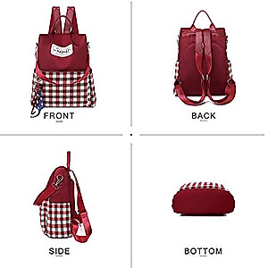 Van Caro Women Mini Clear PVC Backpack Small College Backpack Casual Bookbag Shoulder Bag Travel Daypack