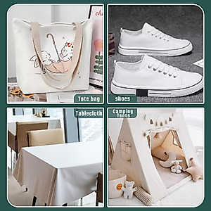 Cotton Canvas Fabric 60x40 Inches, Thick Canvas Fabric, 10oz, Suitable for Painting, Sewing, Bag,Crafts, Embroidery, Handmade Home Decor (Black)