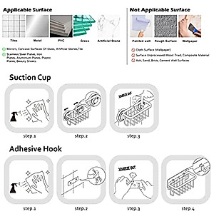 SunnyPoint NeverRust Kitchen Sink Suction Holder for Sponges, Scrubbers, Soap, Kitchen, Bathroom, 6"L x 2.36" W x 2.56"H , Aluminum (Mat Silver, Set of 1)