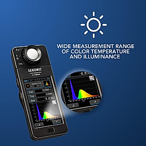 Sekonic C-7000 Spectrometer Spectrum Analyzer Bundle Kit - Portable Handheld Tool for Precision Color Control & Interpretation for Home, Designer's Firm, Engineering Lab & Industrial Use