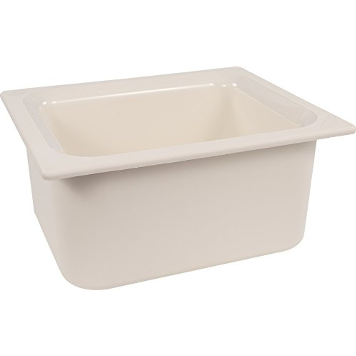 Carlisle FoodService Products CM110102 Coldmaster ABS Standard Half-Size Food Pan, 6 quart Capacity, 12.73" x 10.36" x 5.59", White