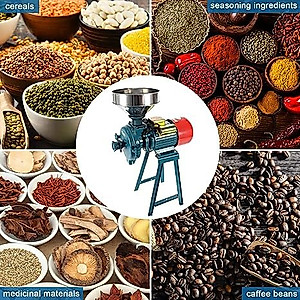 Electric Grain Grinder Mill,220V 2200W Commercial Corn Mill Grinder Machine Feed Mill Wheat Grinder,Electric Dry Cereals Grinder with Funnel