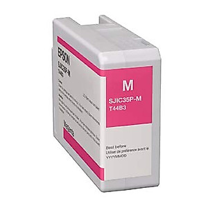 DT-Techno Genuine TM-C6000 and TM-C6500, CONSUMABLES, SJIC35P (M), Magenta Ink Cartridge for COLORWORKS TM-C6000 and TM-C6500 C13T44B320