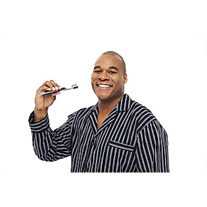 Ooak Toothbrush, Tapered V++Arc Bristles, 2 Pack Silver/Black