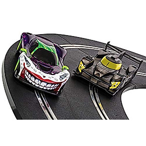 Scalextric Batman vs Joker 1:32 Spark Plug Slot Car Race Track Set C1415T, Black