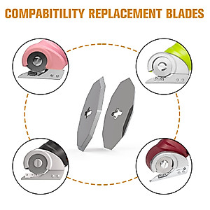 VLOXO WA2300 Blades Replacement Rotary Blades Compatible with VLOXO AT001 Cordless Electric Scissors Electric Cutter Blades(1-1/2")