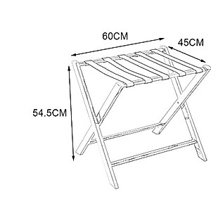 Luggage Racks- Hotel Stainless Steel Luggage Rack Hotel Bedroom Clothes Rack Home Folding Room Floor Rack -45☓54.5☓68cm