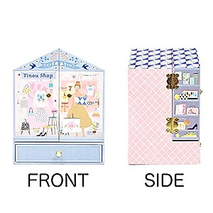 DJECO Musical Jewelry Box for Kids - Treasure Boxes Unicorn Dream -Storage for Necklace, Bracelets, Rings, Earrings, Small Toys, Decorations, Keepsake & Trinkets - Safe for Ages 6+ Boys & Girls