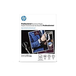 HP Professional Business Paper, Matte, 8.5x11 in, 52 lb, 150 sheets, works with laser printers (4WN05A)