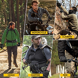 FREE SOLDIER Outdoor Gloves for Men, Motorcycle Gloves for Cycling Hiking Camping Climbing, Airsoft Gloves for Paintball and Shooting