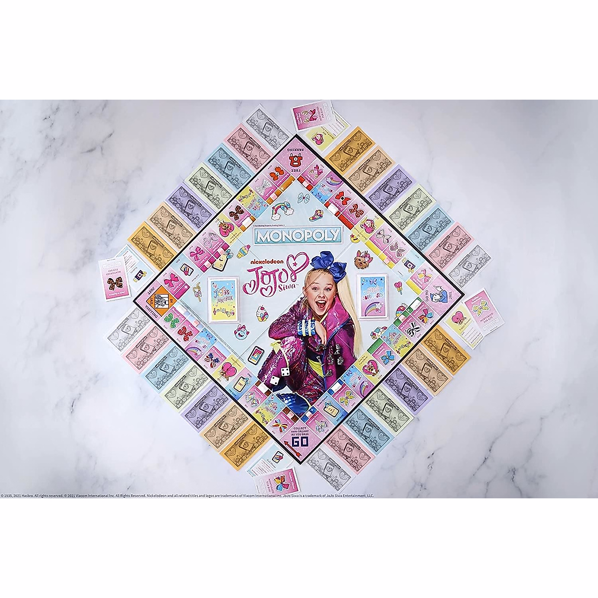 Monopoly JoJo Siwa Edition | Featuring JoJo's Signature Bows & More | Officially Licensed & Collectible JoJo Siwa Game | Great Family Game for All Ages