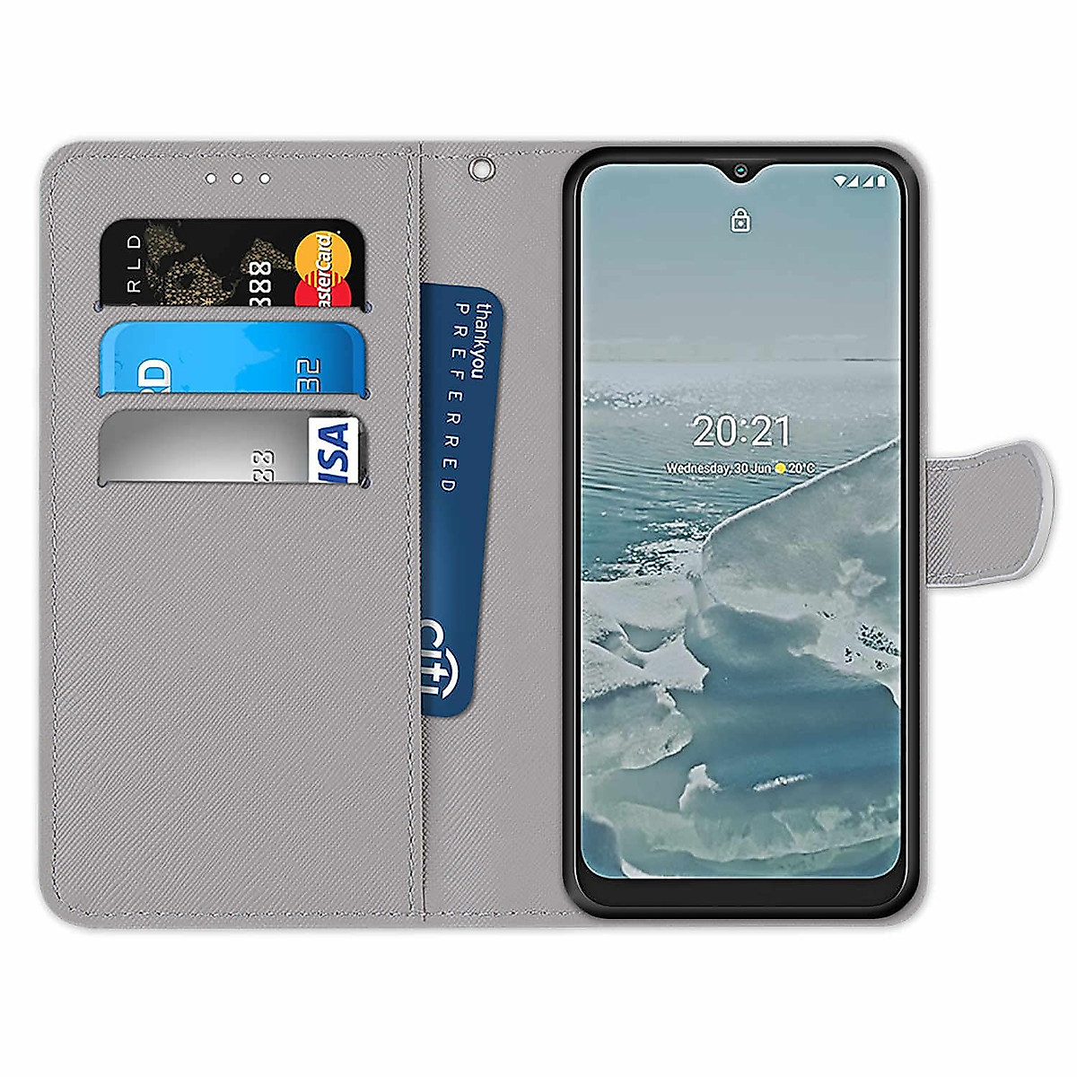 Ranyi for TCL 40 XE 5G Case, TCL 40 X 5G Case, Floral Flower Leather Wallet Case with Credit Card Holder Kickstand Strap Flip Folio Magnetic Wallet Case for TCL 40 XE 40 XE 5G T609DL /TCL 40 X 40X 5G