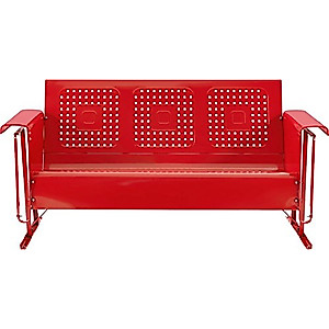 Crosley Furniture Bates Sofa Glider - Red