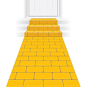 Yellow Brick Road Novelty Aisle Floor Runner Princess Decorations Party Supplies 24" x 10'