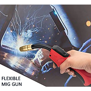 MIG Welding Gun Torch Stinger, Flexible MIG Gun 100A 10ft Compatible with Miller M-100 M-10#248282 - Mig Welder Stinger