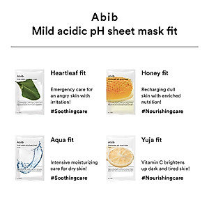 Abib Mild acidic pH sheet mask Heartleaf Fit 30ml (10pcs)