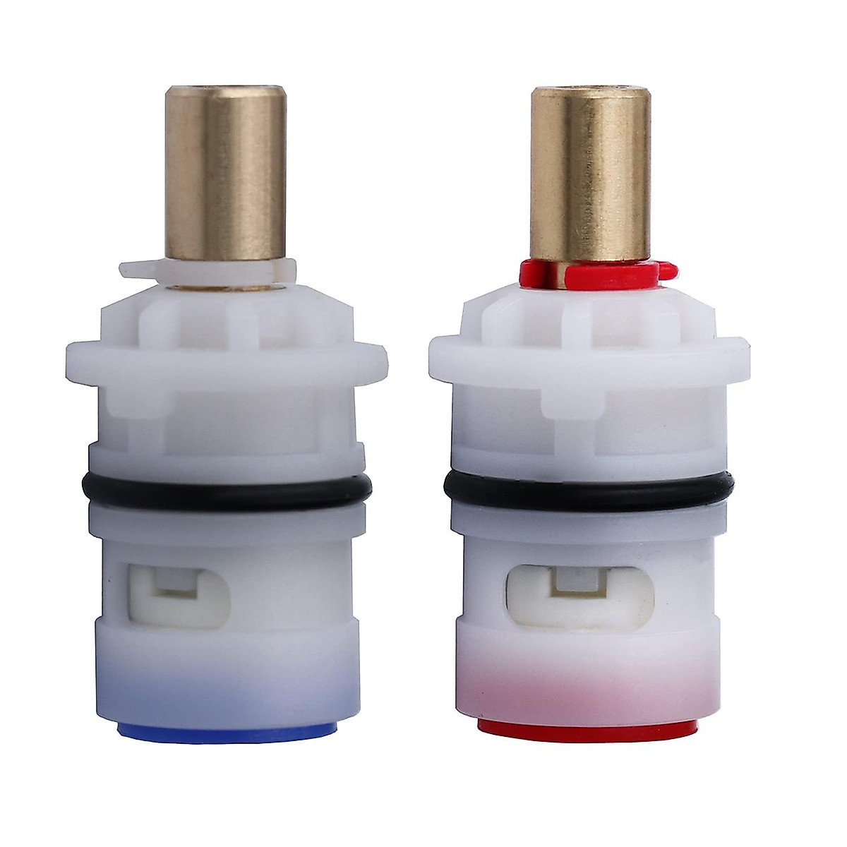 2103201 Ceramic Stem Disc Faucet Cartridge Replacement for Bathroom Tap (1 Pair Hot & Cold),2103201