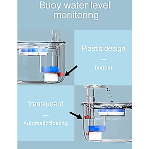 Mcacetine Cat Water Fountain Stainless Steel, Quiet Automatic Dog Water Dispenser, 2L/67oz, Adjustable Water Flow, Dog Dispenser Water Bowl, Multiple Pets Water Fountain
