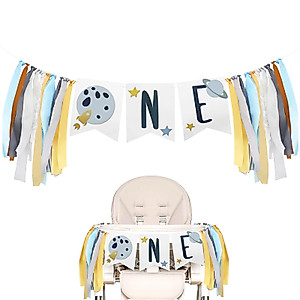 You Are My Sunshine High Chair Banner,First Trip Around The Sun Birthday Decoration,Boho Sunflower Party Decoration (Blue Space)