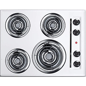 Summit Appliance WEL03 Electric Cooktop, White