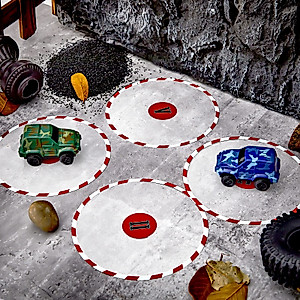 6 Pcs Objective Point Markers, Round Objective Marker Compatible with Military Game, Gaming Miniatures, Gaming Accessory, 0.01 Inch Thick, Miniature Not Included