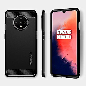 Spigen Rugged Armor Designed for OnePlus 7T Case (2019) - Matte Black