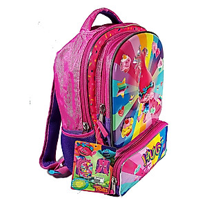 Trolls Large 16" BACKPACK - 3D Hard Shell Front