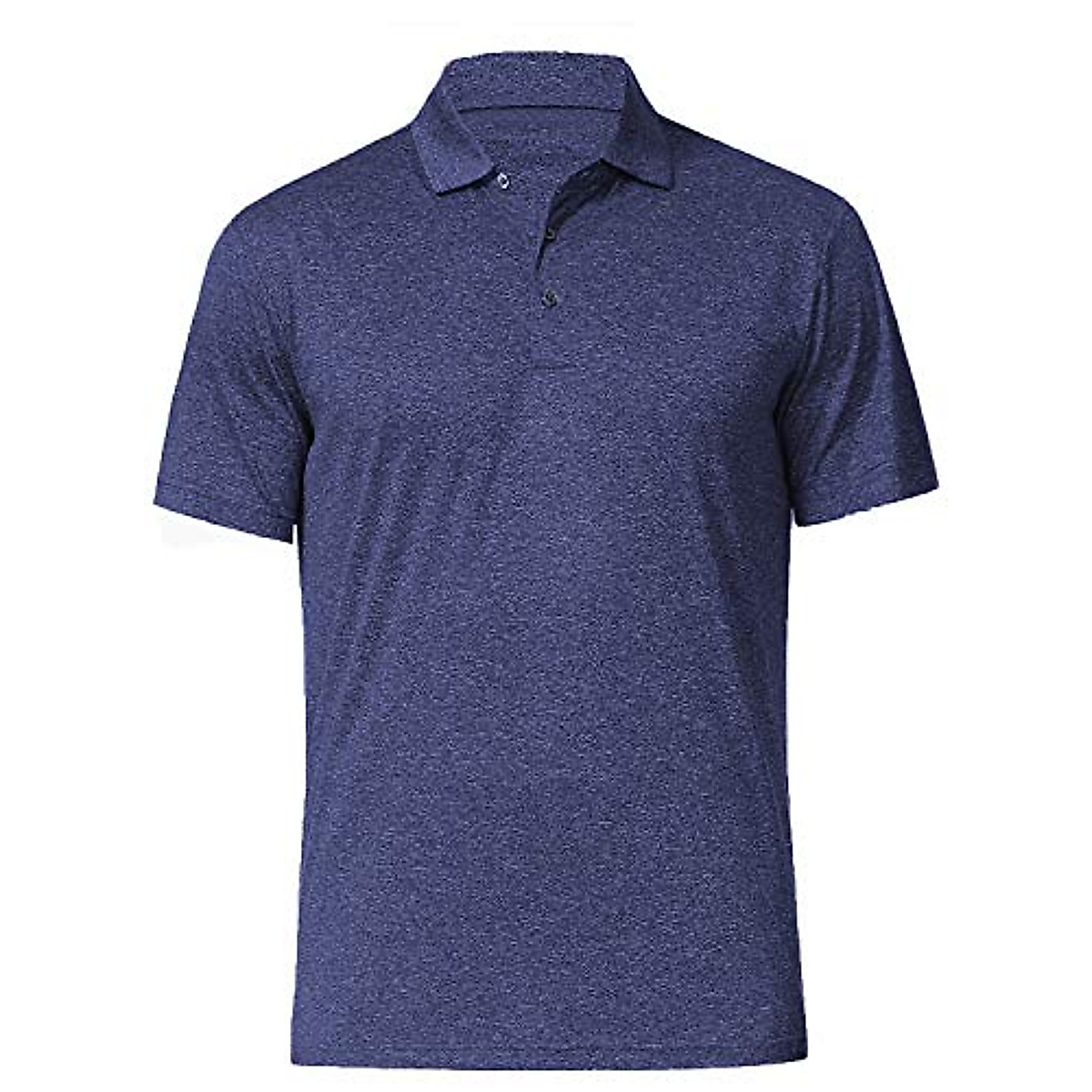 Men's Dry Fit Golf Polo Shirt (as1, Alpha, l, Regular, Regular, Dark Blue)