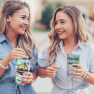 Fastpeace Back To School Gifts For Teachers, Teacher Appreaciation Gifts, Teacher Gifts From Students, Birthday, Retirements, End Of Year, Thankful Teacher Gifts, 20 oz Teachersaurus Tumbler Coffee