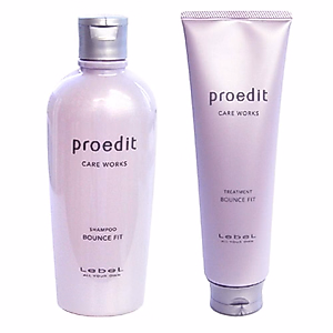 Lebel Proedit Care Works Hair Shampoo 300ml & Hair Ttreatment 250ml Set - Bounce Fit