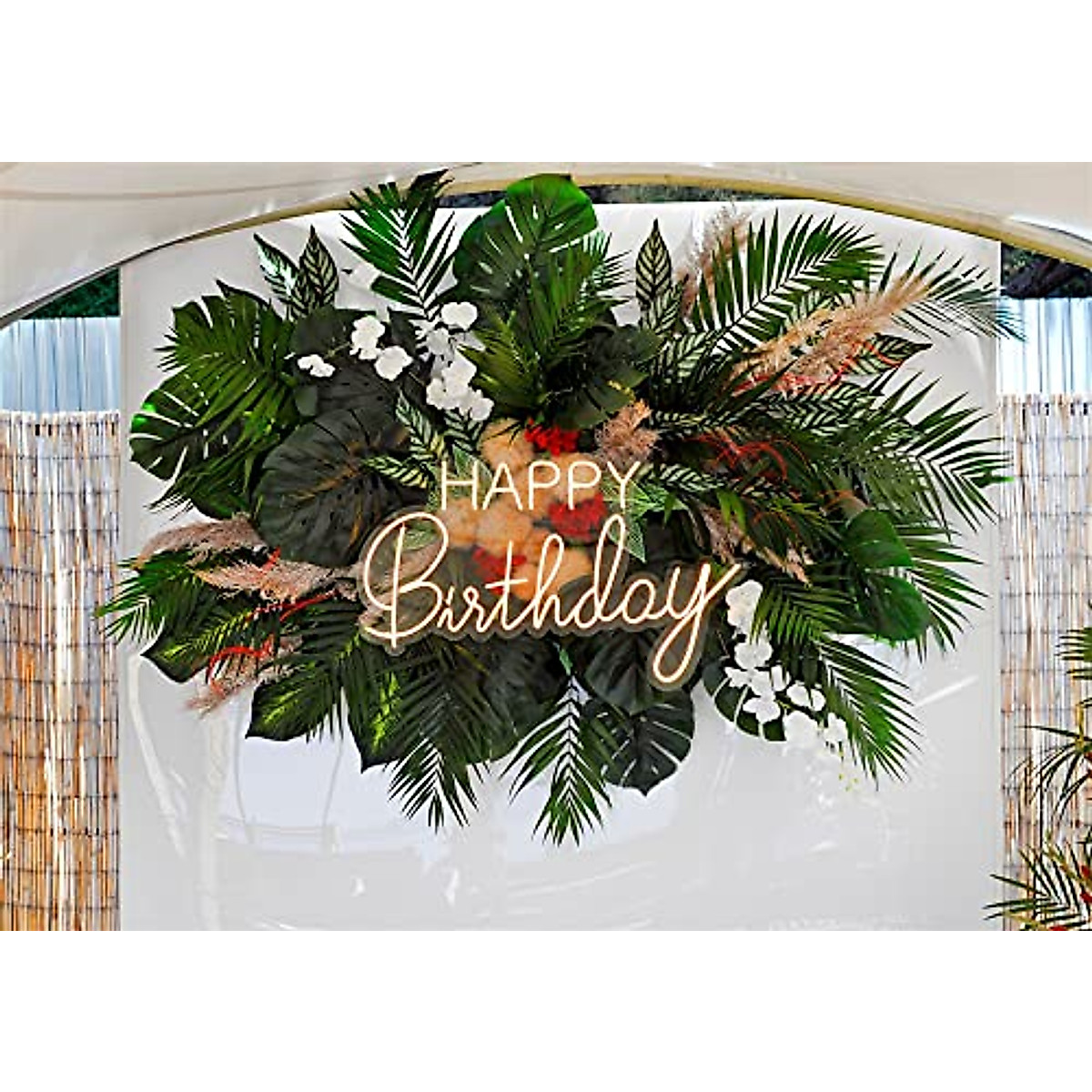 Neon LED Golden Happy birthday Signs USB Powered Acrylic Light For Wall Decor Teen Child Party Suprise Celebration Bedroom Living Room Bar Mitzvah Gift Prom(18.1"x15")