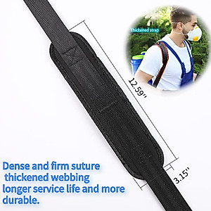 Aimela Backpack Sprayer Replacement Straps,Thickened Sponge Adjustable Agricultural Manual Sprayer Backpack Shoulder Strap,Garden Backpack Sprayer Harness Replacement Part (1)