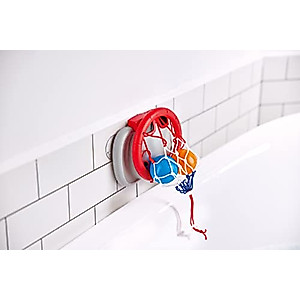 Hape Bath Time Basketball Elephant Pal | Bathtub Shooting Game, 1 Hoop with Suction Cups and 4 Balls, for Children 18 Months+