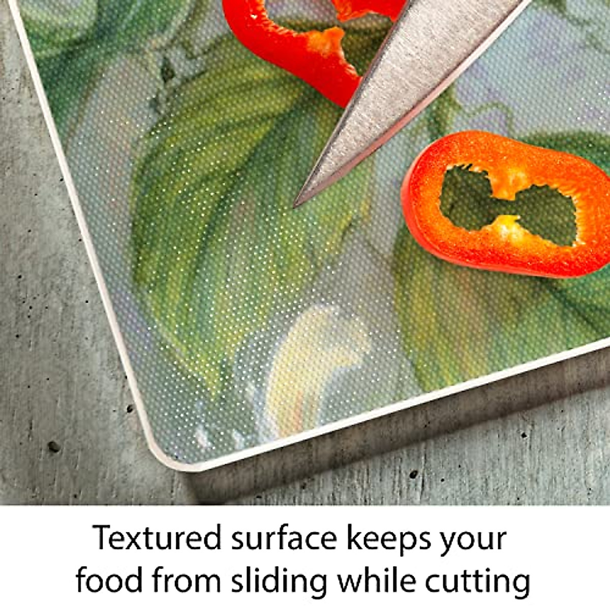 Ruby Hummingbird Natures Gift of Feathers Tempered Glass Large Cutting Board by Highland Graphics