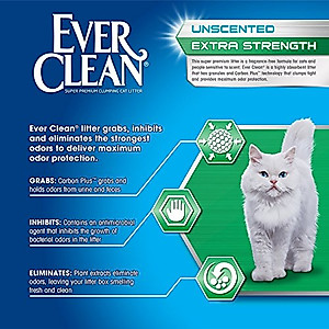 Ever Clean Extra Strength Cat Litter, Unscented, 14-Pound Box