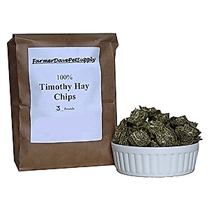 3 Pounds Premium Timothy Hay Chips for Pets
