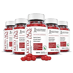 Justified Laboratories Luxe Keto ACV Gummies 1000MG with Pomegranate Juice Beet Root B12 60 Gummys (300 Count)