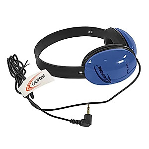 Califone 2800-BL Listening First Stereo Headphones for Kids Bundle (Blue) (6 Items)