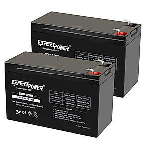 ExpertPower 12V 9AH Rechargeable SLA Battery Compatible with APC UPS Computer Backup Power (BX1300LCD), APC Back-UPS NS 1250, 2 Pack