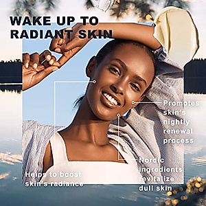 Lumene Brightening Facial Bundle - Overnight Bright Sleeping Cream, Reveal Facial Moisturizer & Arctic Berry Oil Cocktail - Hydrating Skincare Kit Replenishes & Revives Dull, Dry Skin (3-Piece Set)