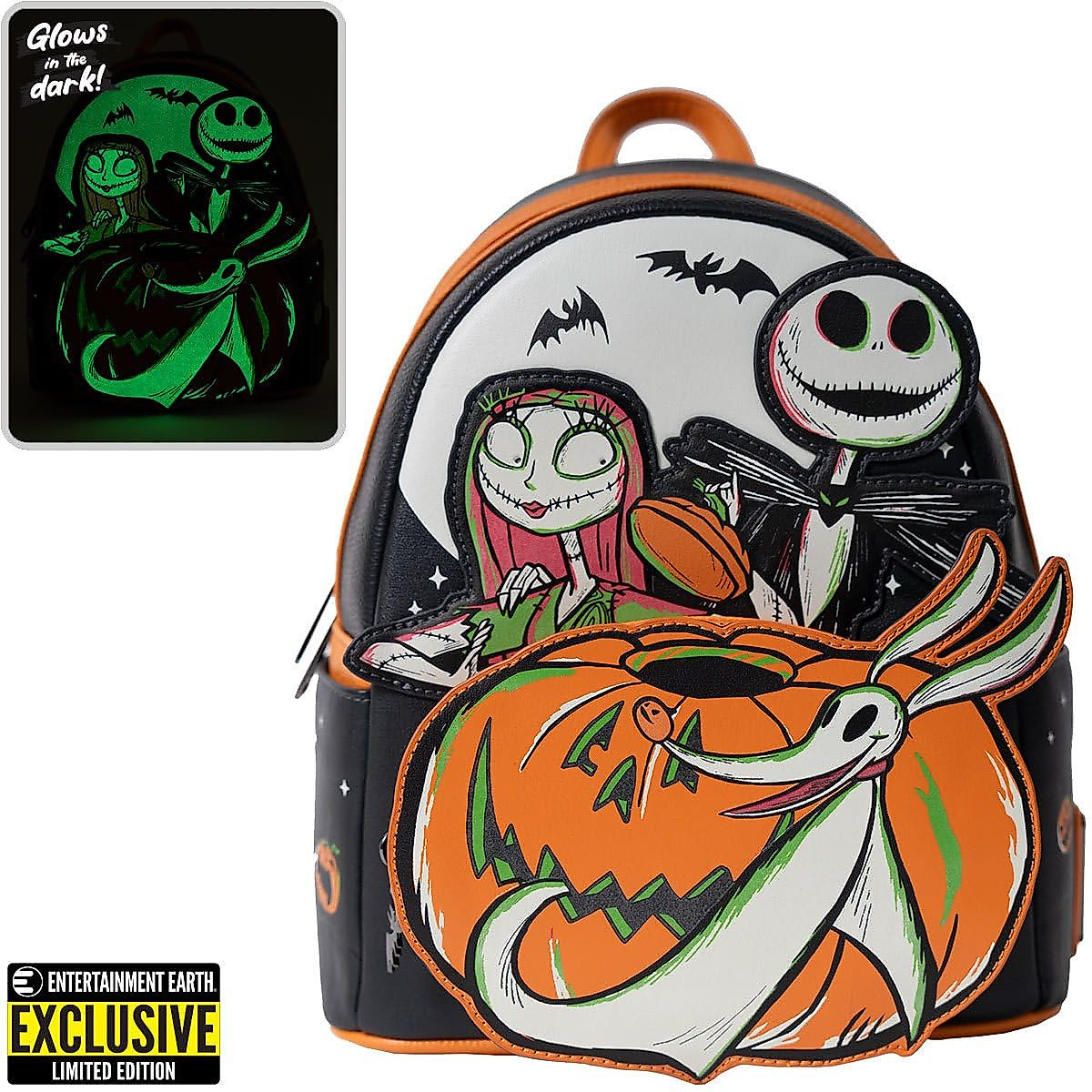 Funko Disney 100 Nightmare Before Christmas Glow-in-The-Dark Mini Backpack
