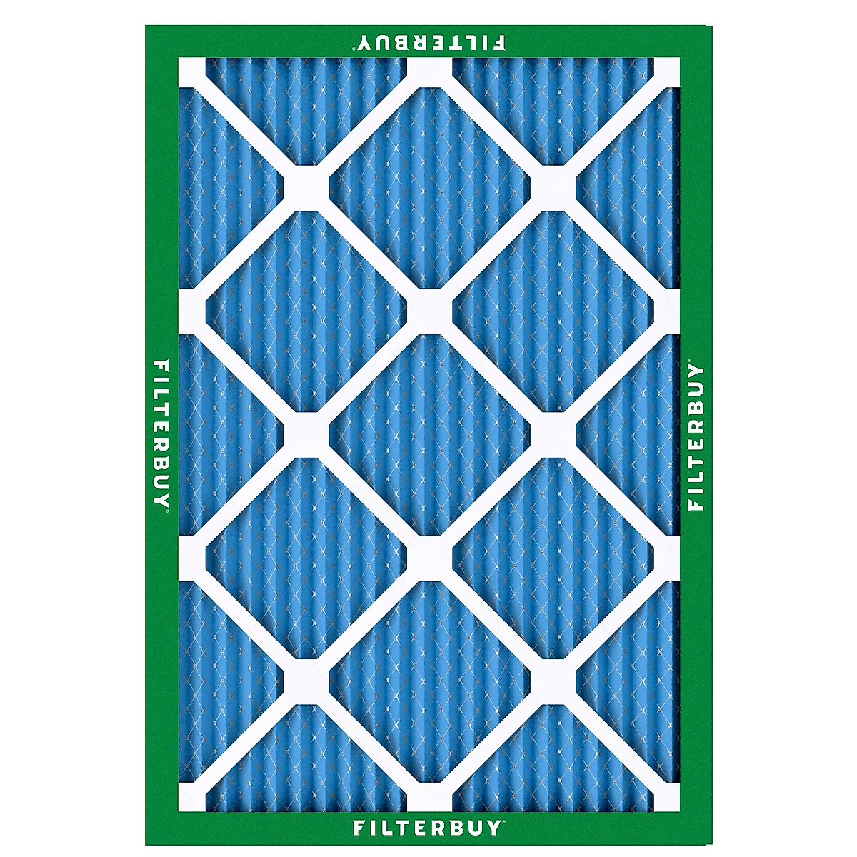 Filterbuy 20x25x2 Air Filter MERV 13 Optimal Defense (5-Pack), Pleated HVAC AC Furnace Air Filters Replacement (Actual Size: 19.50 x 24.50 x 1.75 Inches)