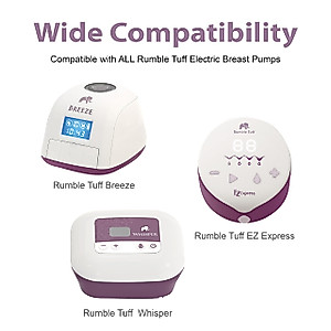 BabyShown Rumble Tuff Go Cups- Hands Free Collection Cups. Sizes 24mm Breastshield and 21mm Insert. Compatible with Medela Breast Pumps and Spectra Breast Pumps. 8 oz Storage Capacity Easy Cleaning