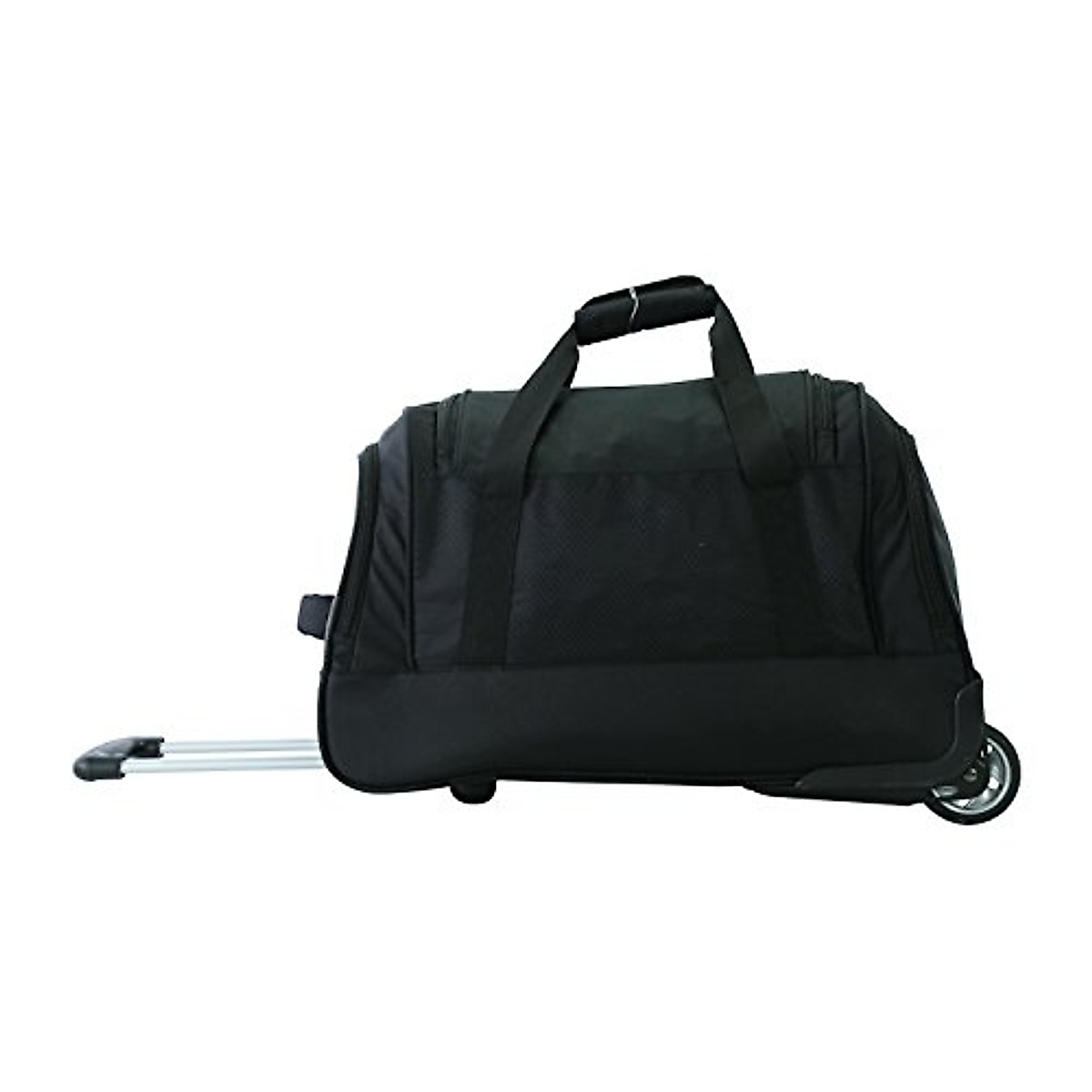TPRC Adventure Rip-Stop Upright Rolling Duffel Bag, Black, 21 Inch