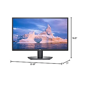 Dell 24 inch Monitor 2021 FHD 16:9 with Comfortview (TUV-Certified), 75Hz Refresh Rate, 16.7 Million Colors, Anti-Glare with 3H Hardness, Black (1 Pack)