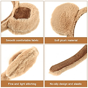 WXJ13 Bear Ears Headband Set - Party Headwear for Women, Children's Gifts, Hair Hoops for Cosplay, Costume Shows, Themes (Brown)