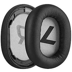 BackBeat PRO 2 Ear Pads, Replacement Protein Leather Earpads Ear Cushions Earmuffs Repair Parts for Plantronics BackBeat PRO 2 SE Special Edition Voyager 8200 UC Headsets - Black
