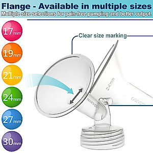 Nenesupply 21mm 2 pc Flanges Compatible with Spectra S2 Spectra S1 9 Plus Breastpumps Replacement to Spectra Pump Parts and Spectra Flange. Compatible with Spectra S2 Parts and Spectra 21mm