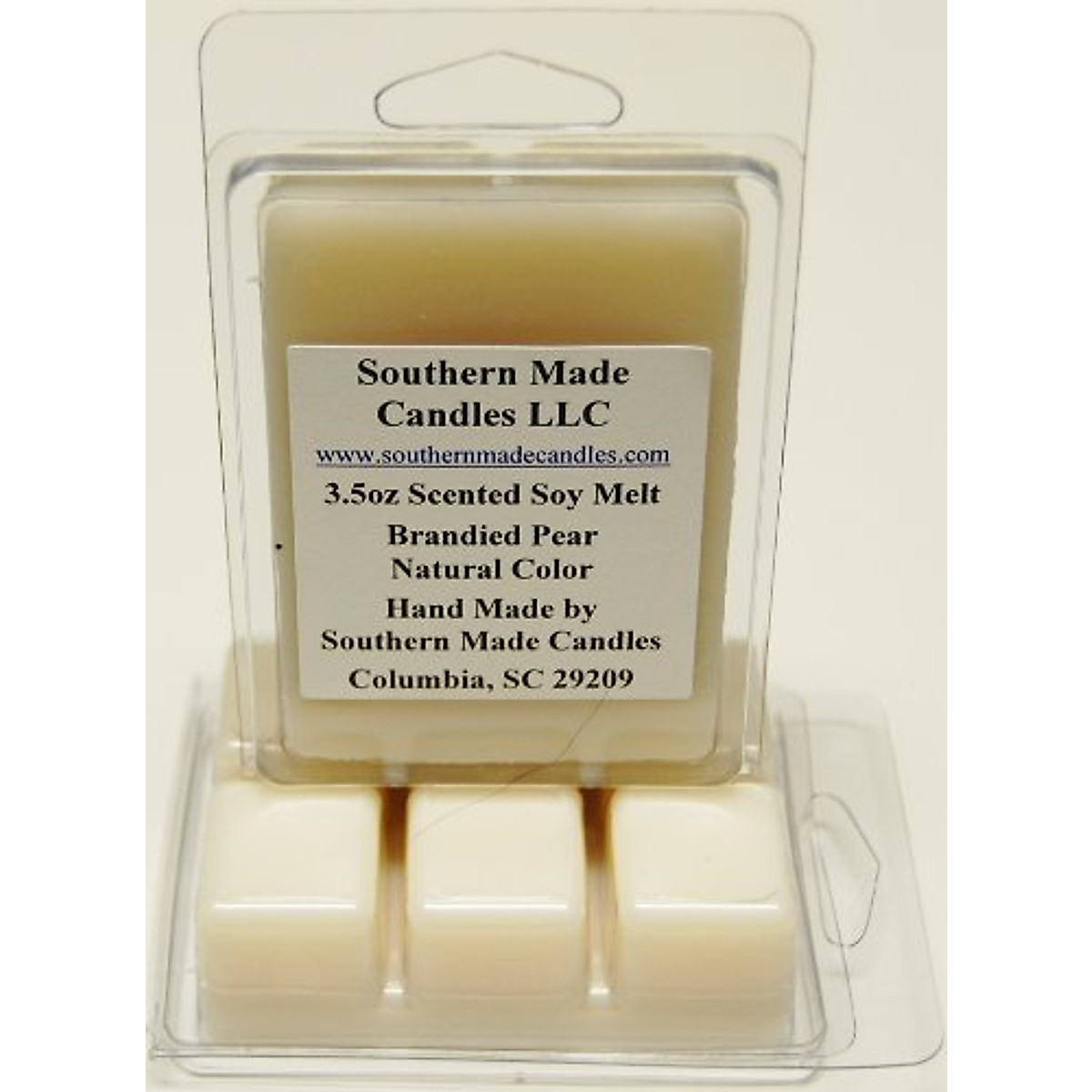 3 Pack 3.5 oz Scented Soy Wax Candle Melts Tarts - Brandied Pears